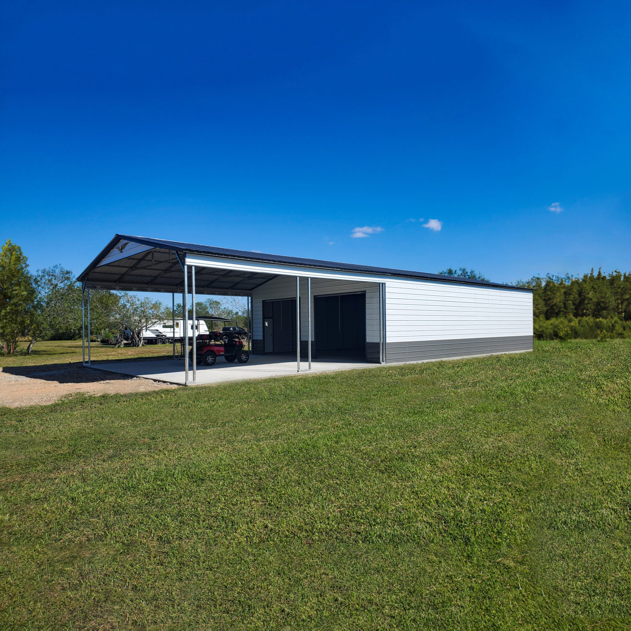 Metal Combo Units - Village Carports