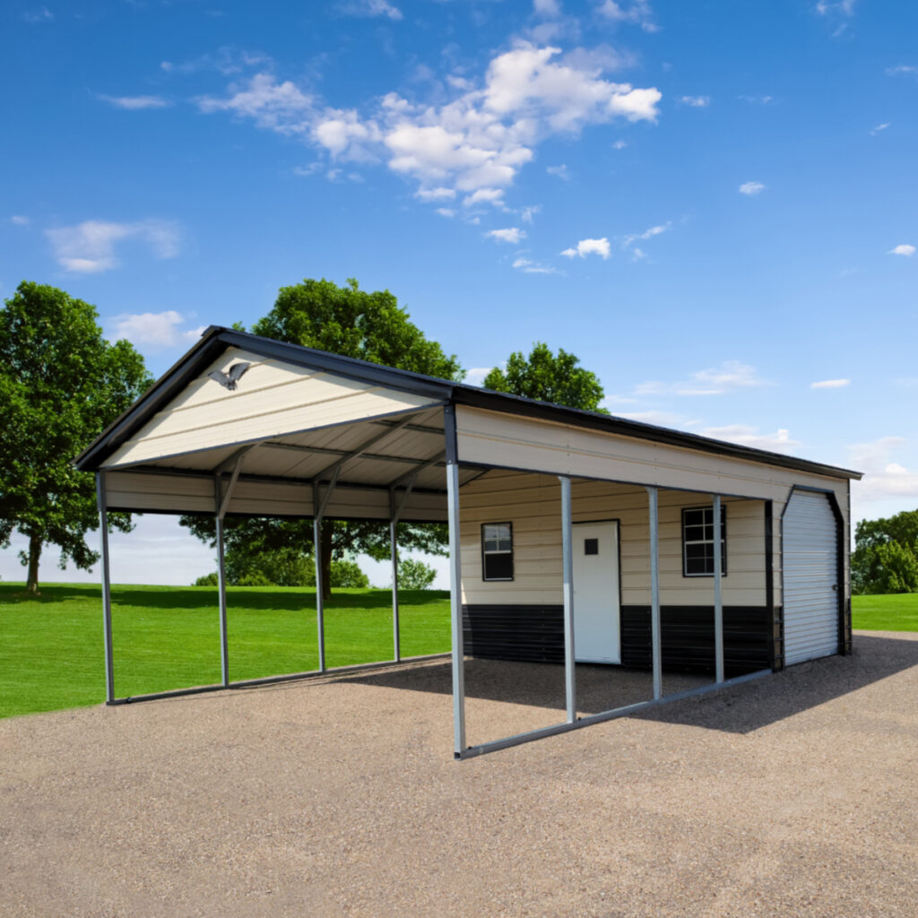 Metal Combo Units - Village Carports