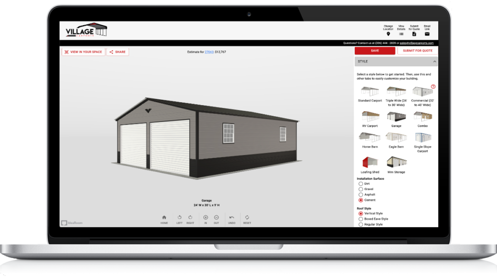 Metal Combo Units - Village Carports